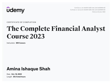 Udemy Course Completion Certificate Amina Ishaq Shah