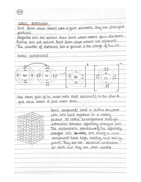 Solution Periodic Table And Iconic Bonding Gcse Chemistry Study Notes
