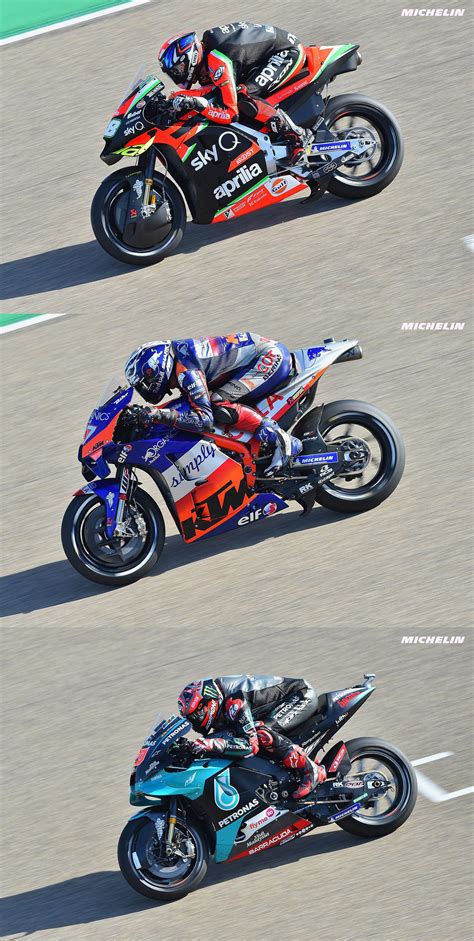 Aprilia Rs Gp Ktm Rc16 And Yamaha Yzr M1 Side View To Appreciate The