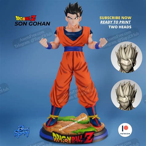 Son Gohan 3d Print Model Download Free