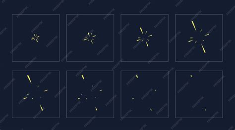 Premium Vector Shine Effect Sprite Blast Fx Game Sequence