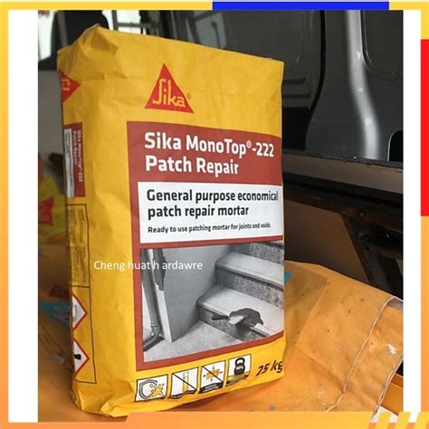 Sika Sika Monotop 222 Patch Repair 25kg Grey Stone Tile Pebble Stone Kuala Lumpur Kl