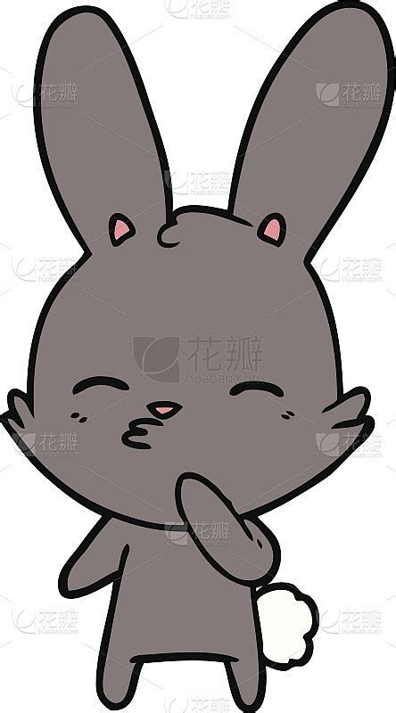 很好奇兔子卡通