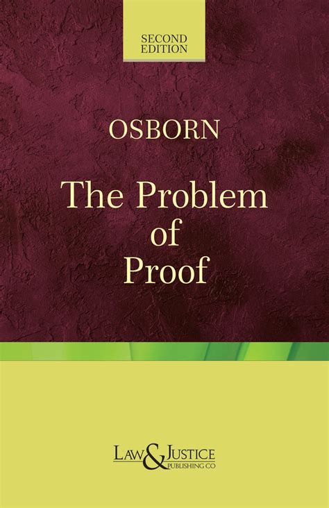 Problem Of Proof 2nd Edn Indian Economy Reprint By Albert S Osborn Bharat Law House