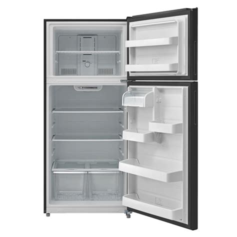 180 Cu Ft Top Freezer Refrigerator Black Ert18cscb Element
