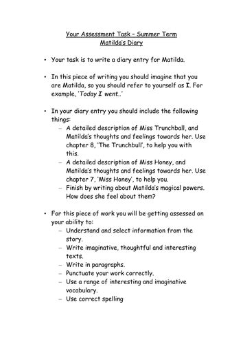 Matilda Teaching Resources