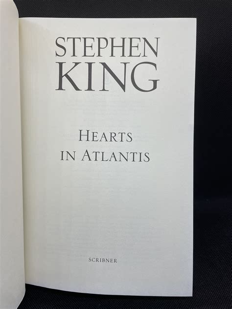 Hearts In Atlantis First Edition By King Stephen Fine Hardcover