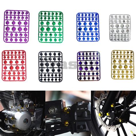 Burnt Titanium Screw Cover Motorcycle Modification Electroplating Abs Plastic Cover Electric