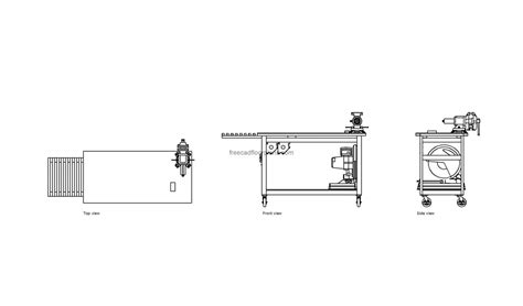 Welding Table Free Cad Drawings