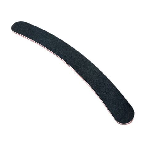 Melotizhi Black Banana Curved Double Nail Files Polish Emery Board Grit