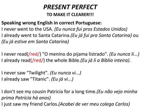 Present Perfect Well Explained In English Ppt