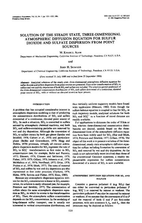 Pdf Solution Of The Steady State Three Dimensional Atmospheric