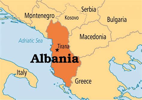 Albania Map Europe
