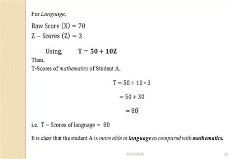 Scaling Z Scores T Scores C Scores Pptx