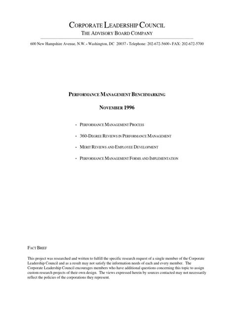 Performance Management Benchmarking Pdf Performance Appraisal Goal