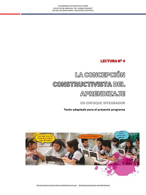 Lectura 4 El Enfoque Constructivista Del Aprendizaje Descargar Gratis Pdf Aprendizaje