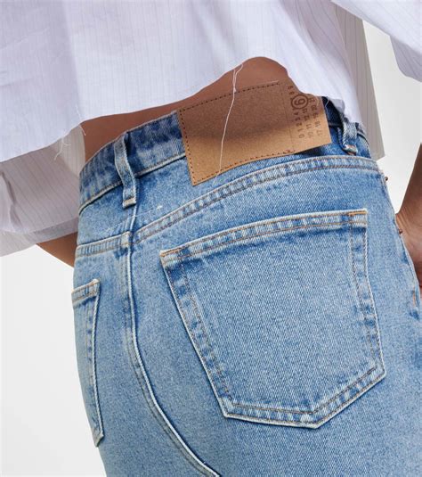Mm6 Maison Margiela Denim Midi Skirt Mm6 Maison Margiela