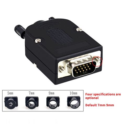 D Sub Db15 Vga Male Female Head 3 Rows 15 Pin Plug Grandado