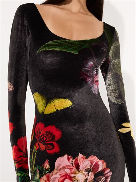 Dita Maxi Dress In In The Wind Floral Alice Olivia