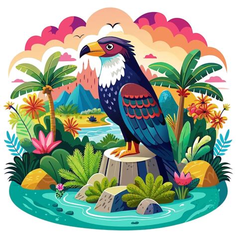 Eastern Turkey Bird Excited Angry Ocean Vector Premium Ai Generated