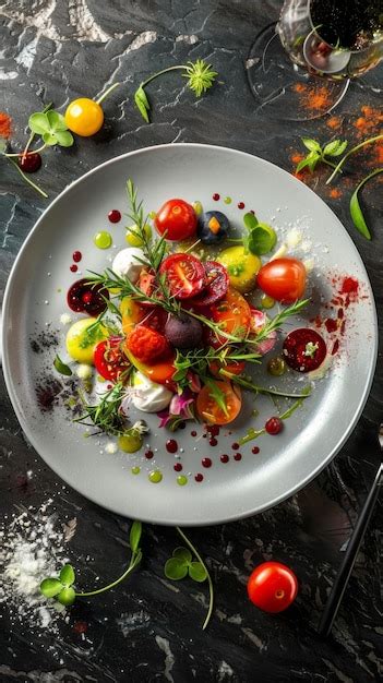 Abundant Vegetable Plate Premium Ai Generated Image