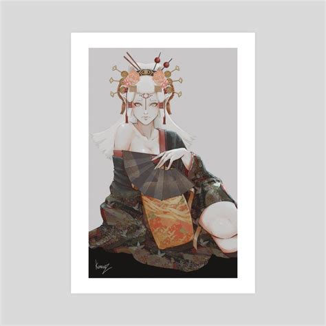 Oiran An Art Print By Kuma Nz Inprnt