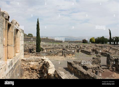 View From 4th Century Byzantine Synagogue Across The Excavated