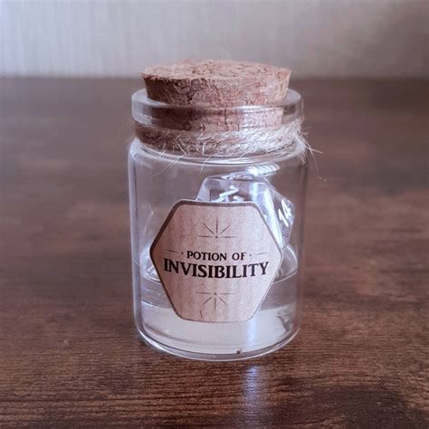 Potion Of Invisibility Dungeons And Dragons Potion D20 Etsy Uk