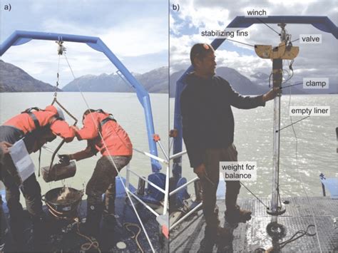 2 Sampling Sediments In The Fjords Aboard The R V Sur Austral A Van Download Scientific