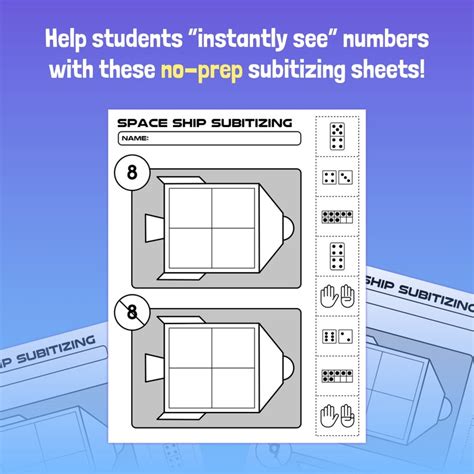 Subitizing Worksheets Pre K Kindergarten 1st Grade 1 20 Number