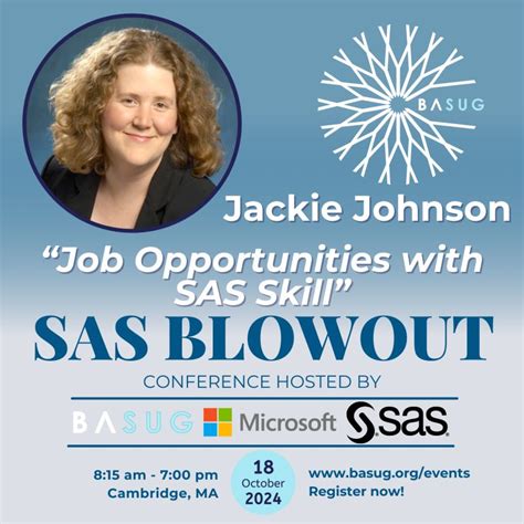 Boston Area Sas Users Group Basug On Linkedin Sasjobs Careeropportunities Datascience