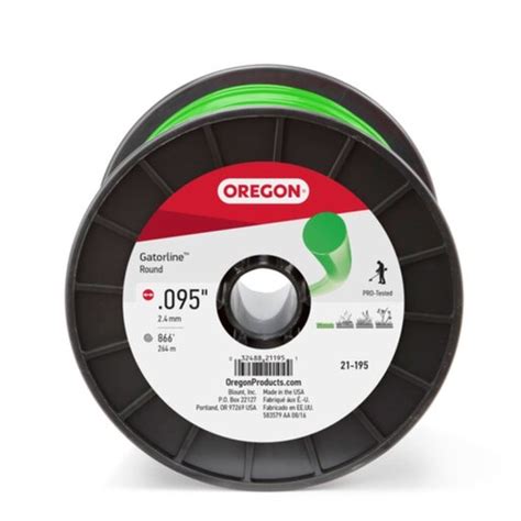 Oregon Gatorline Round Trimmer Line 0095 In Gauge X 867 Ft 3 Lb