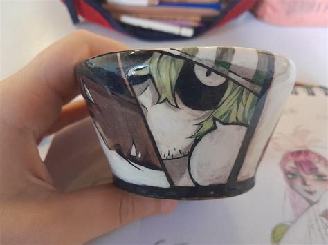 Silly Cup Done In Ceramics Class Rbleach