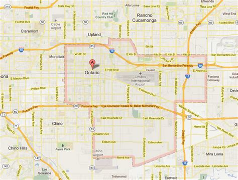 Ontario California Map