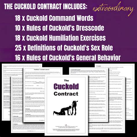 Cuckold Contract Hotwife Femdom Couples Pdf Download Etsy