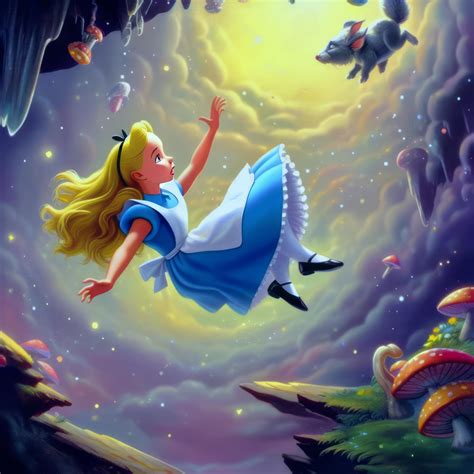 Alice Falling Down The Rabbit Hole By Picasso Ai On Deviantart