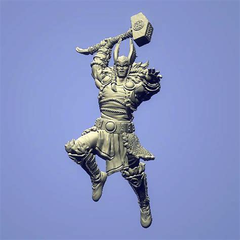 Thor Statues 3d Model By Tan Wan Lin Breda