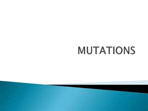 Ppt Mutations Powerpoint Presentation Free Download Id2664747