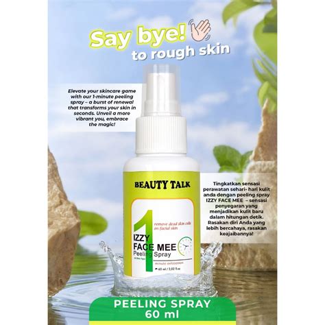 Jual Beauty Talk Izzy Face Mee Peeling Spray 60 Ml Shopee Indonesia