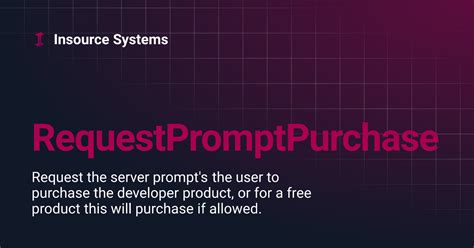 Requestpromptpurchase Insource Systems