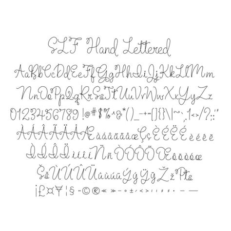 Single Line Font Hand Lettering Creative Lettering Truetype Fonts
