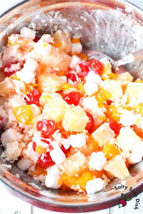 Ambrosia Salad Recipe With Cool Whip Salty Side Dish Recipes