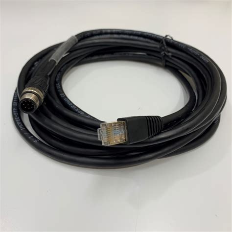 Cáp Kết Nối M12en M8sr 3m 10ft Dài 3m M12 A Code 8 Pin Male To Rj45