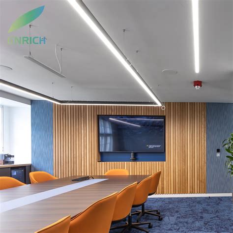 Customized Size Suspended Rectangle Led Linear Pendant Light With 0 10v