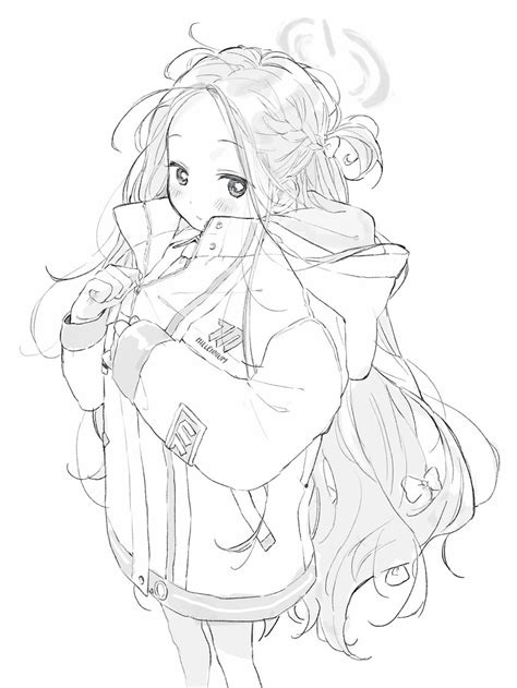 Yuzu Blue Archive Drawn By Nrnroooo Danbooru