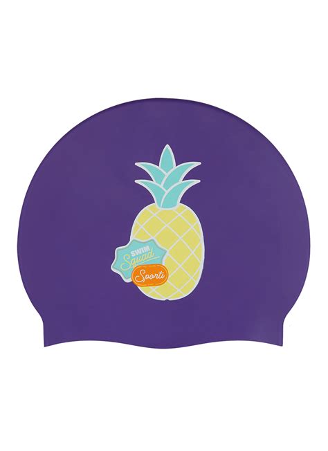 Sporti Aloha Fresh Silicone Swim Cap At