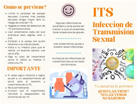 Triptico De Its Its Tu Salud Es Lo Primero Infeccion De Transmisión