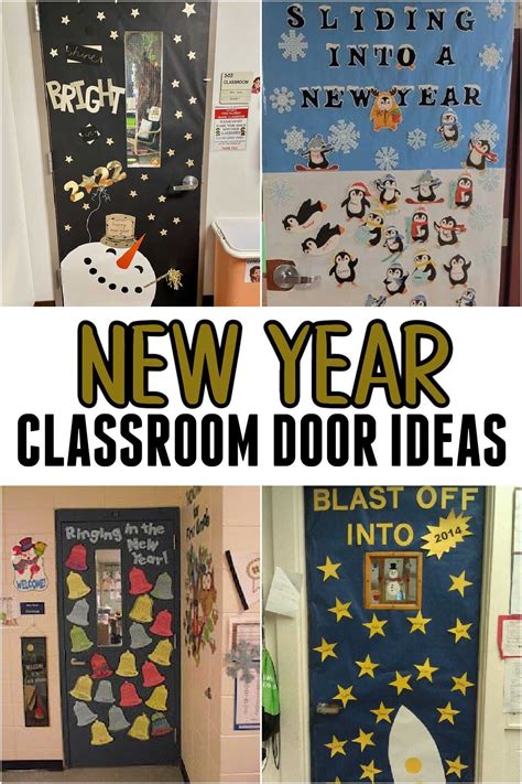 15 New Year Classroom Door Decorations