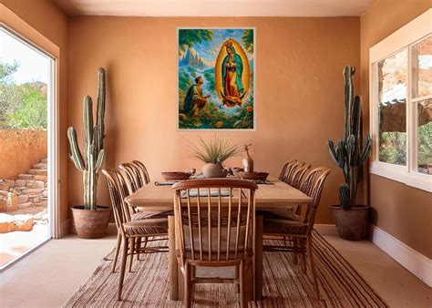 Virgen De Guadalupe Framed Poster Spiritual Mexican Art Print Divine