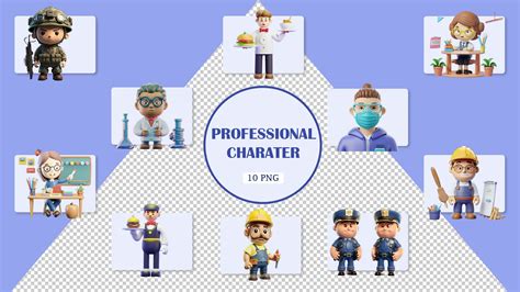 Professional 3d Character Models Pack Images